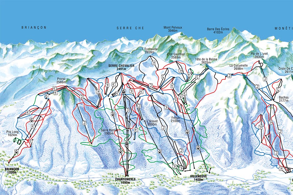 Resort guide Serre Chevalier: maps, restaurants & information